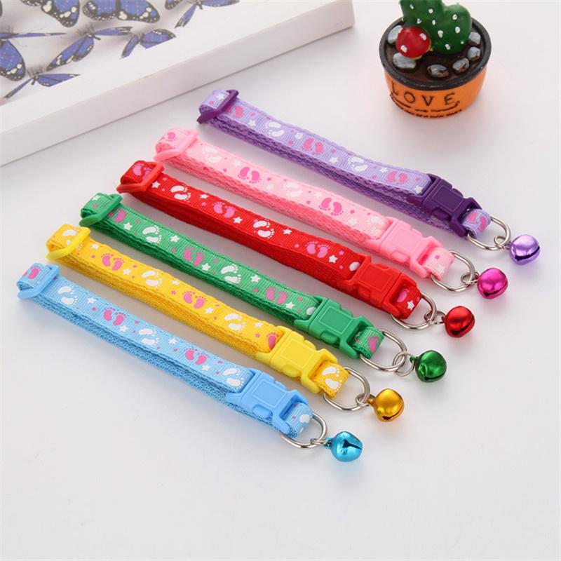 Bell Cute Neck Chain Pattern Puppy Kitten Dog Strap Buckle Pet Collar ...