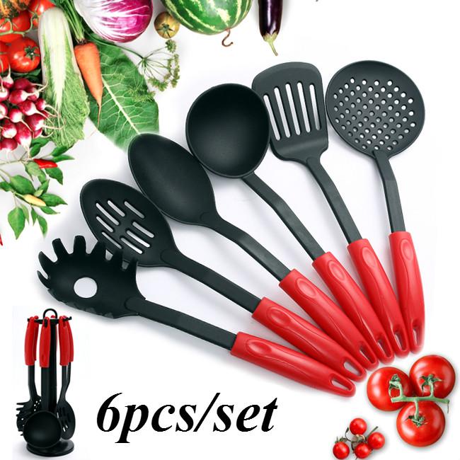 Buy 6pcs/set Nylon Spatula Set Kitchen Cooking Tool Set Kitchen Soup ...