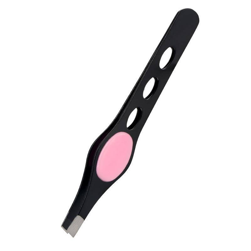Stainless Steel Three Hole Eyebrow Tweezer Bevel Eyebrow Trimming And ...