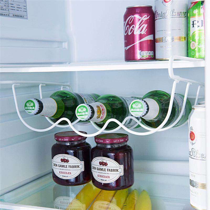 Buy Universal Metal Refrigerator Bottle Holder Shelf Can Beer Wine ...