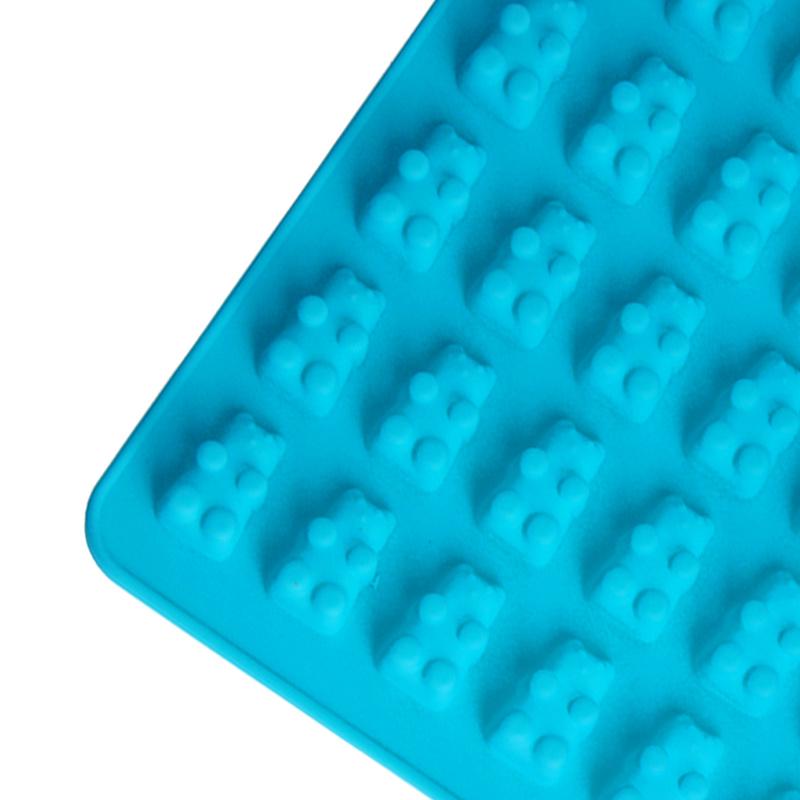 Buy 50 Holes Gummy Mold Small Bear Silicone Ice Chocolate Tray Dropper ...