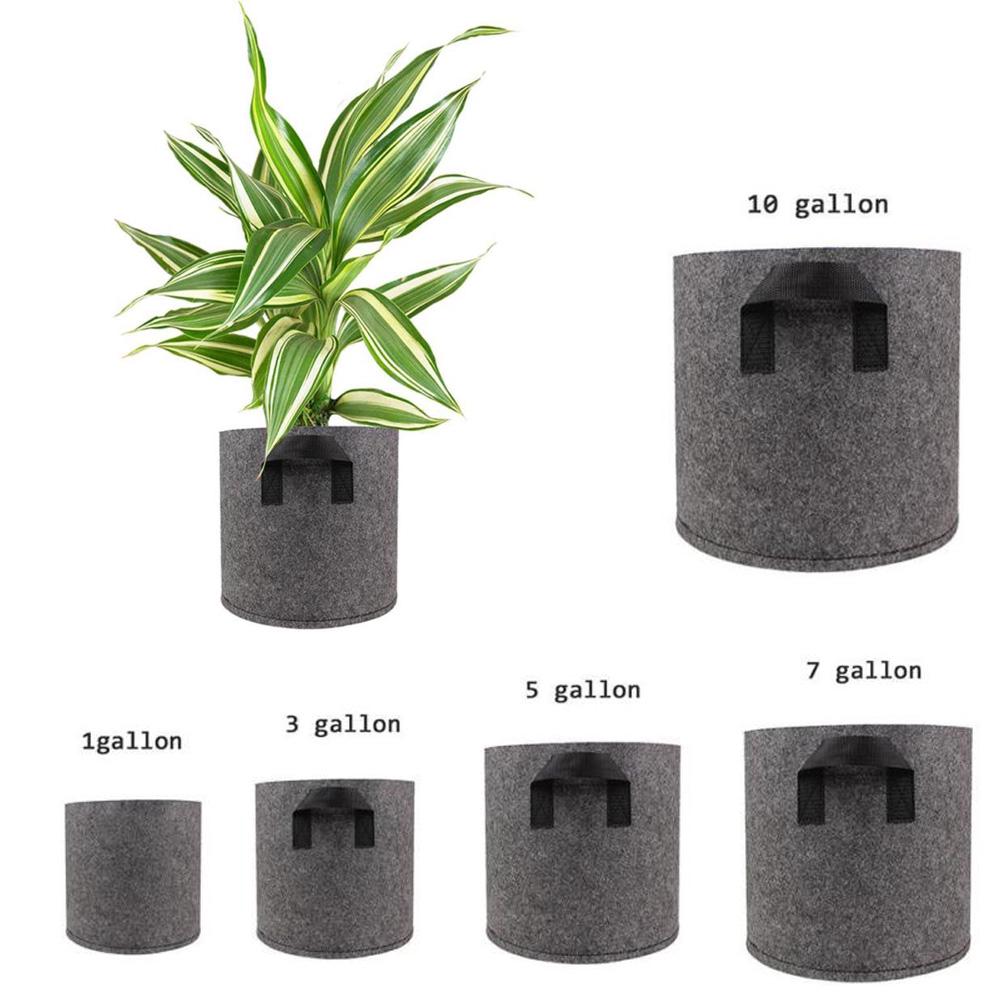 Buy Non-woven Fabric Growing Bags Plant Root Pots Gallon Breathable ...