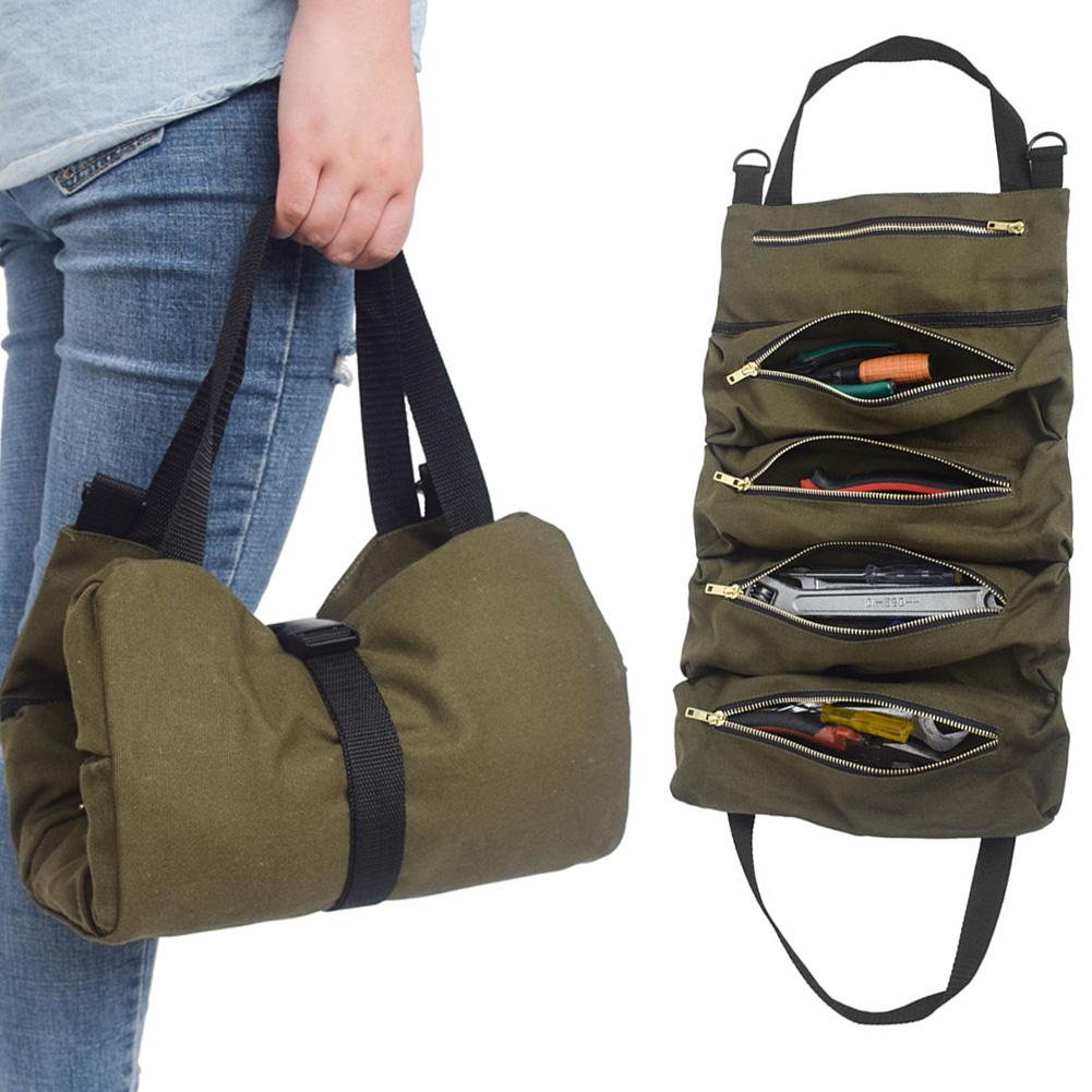 Buy Portable Spanner Wrench Tool Roll Up Storage Bag Organizer Pouches ...
