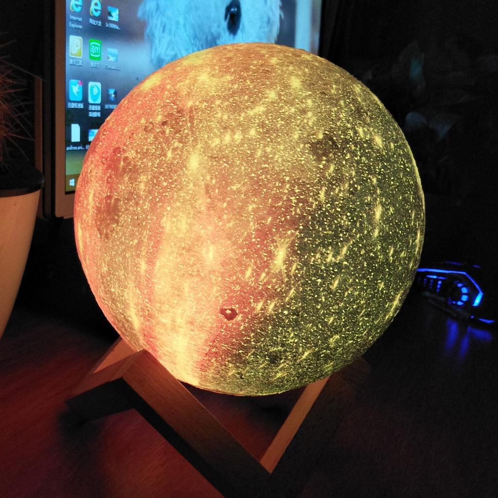 3D Night Lamp Moon Light USB Rechargeable Home Decorative Type 1 uygun ...