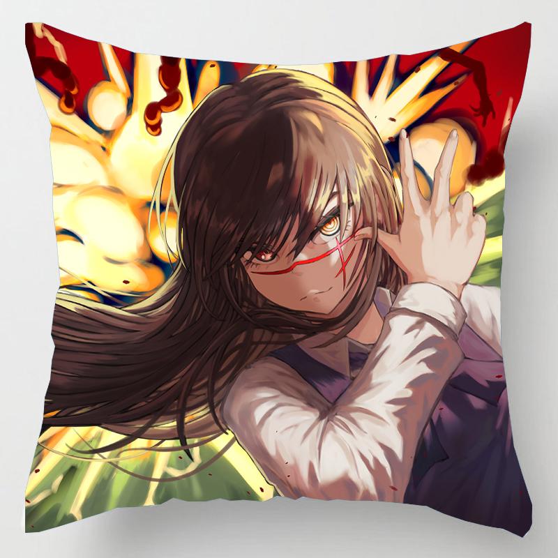 Cheap Hot Japan Anime Chainsaw Man Printed Cushion Cover Cartoon ...