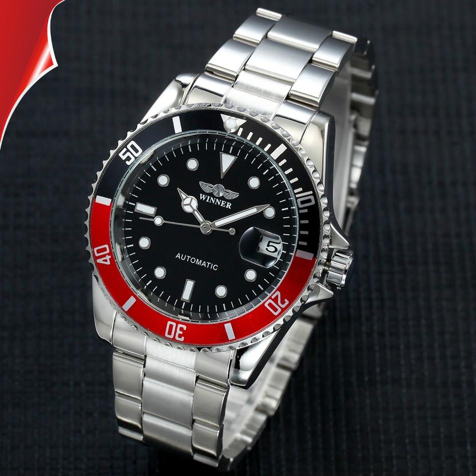 Buy Stainless Steel Band Calendar Display Classic Men Automatic ...