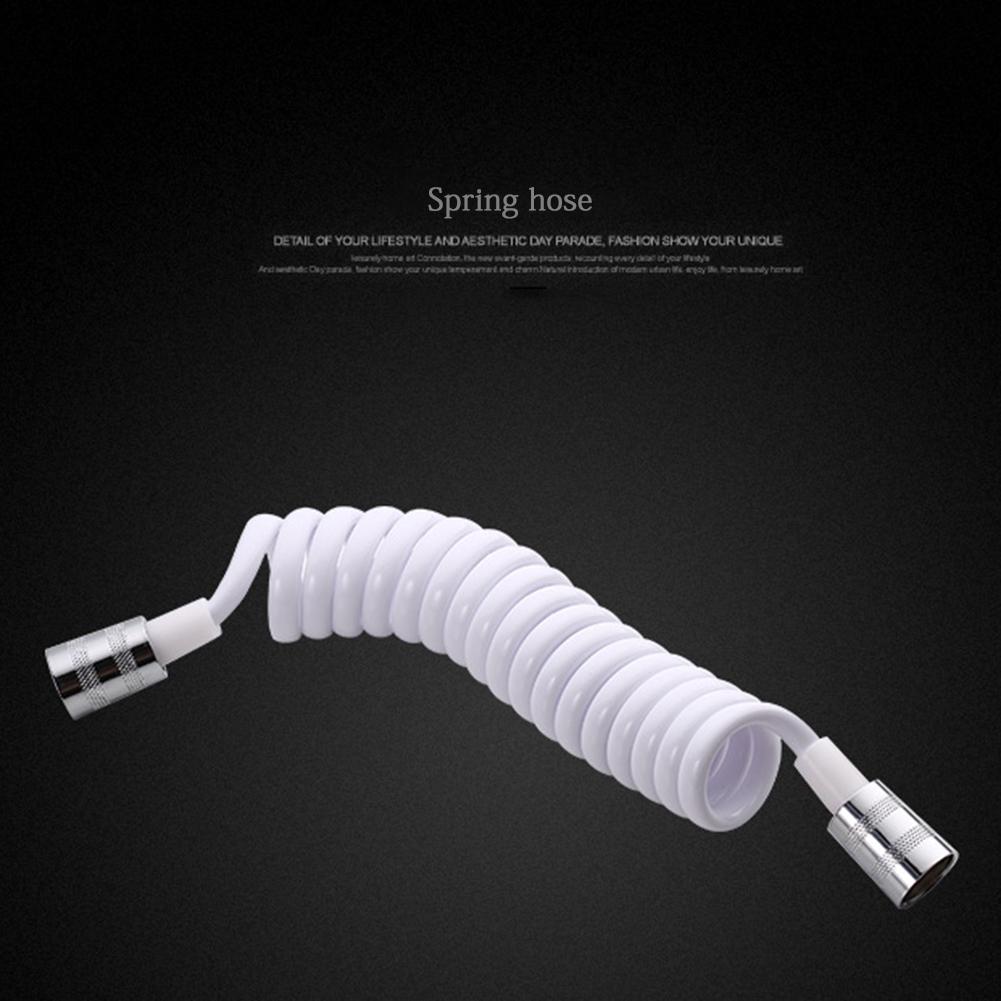 Buy PU Bathroom Shower Coil Hose Telescopic Sprayer Pipe Tube Toilet ...