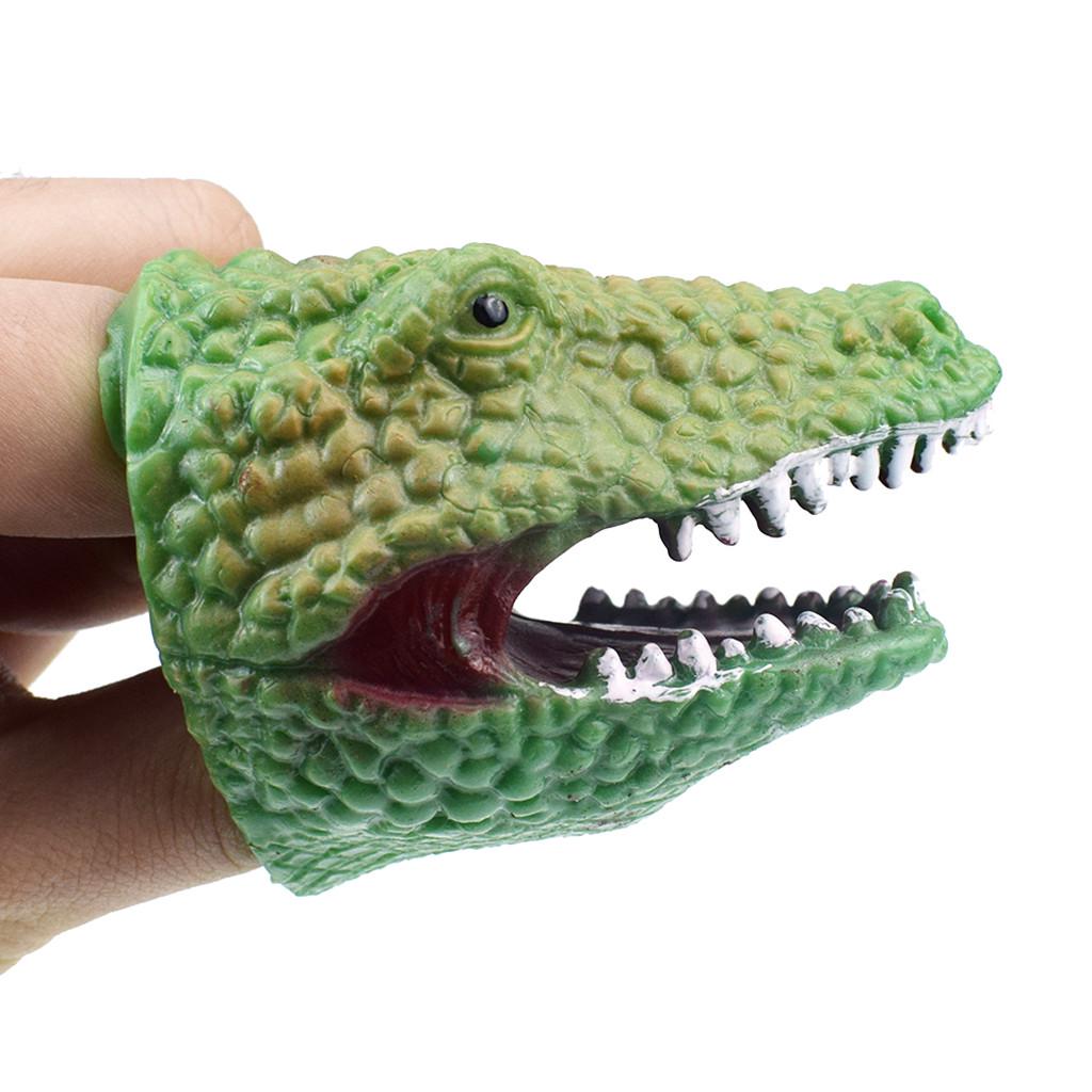 Buy Crocodile Hand Puppets Role Play Realistic Head Finger Glove Toys ...
