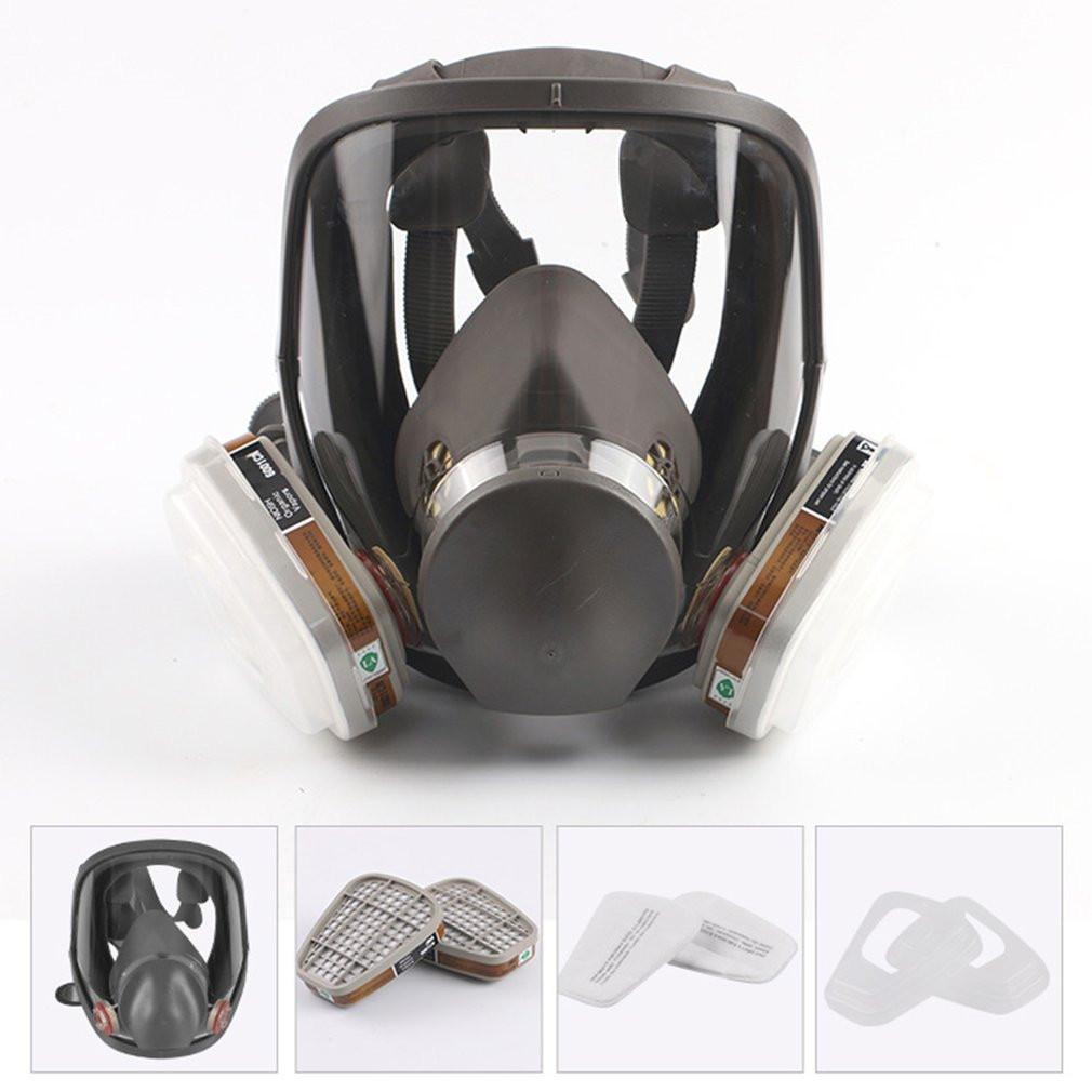 Buy 6800 Dust/Gas Mask With Filters&Cottons Full Face Respirator For ...