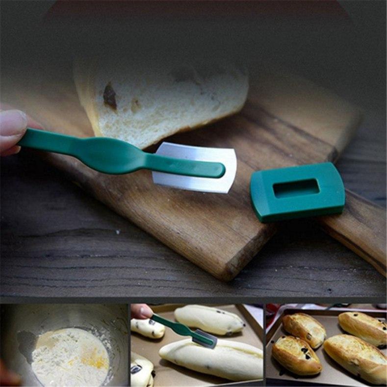 Buy Kitchen Making Bread Curved Bread Cutter Baguette Cutter Bread ...