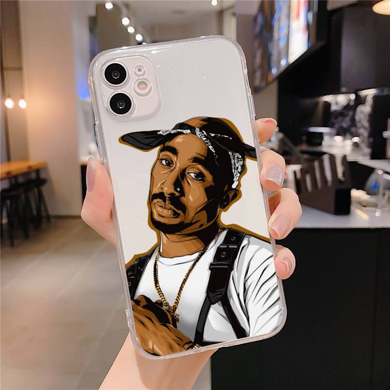 Buy 2pac singer Tupac2 Rapper Phone Case For iPhone 11 12 13 pro max ...