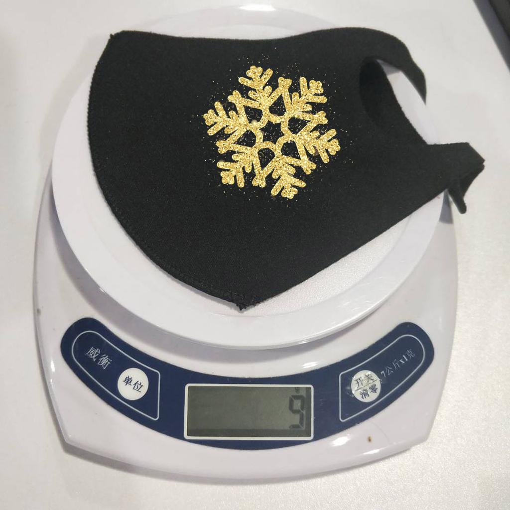 Buy [FAY] 1pc Snowflake Print Adult Fashion Washable Reusable Pollution ...