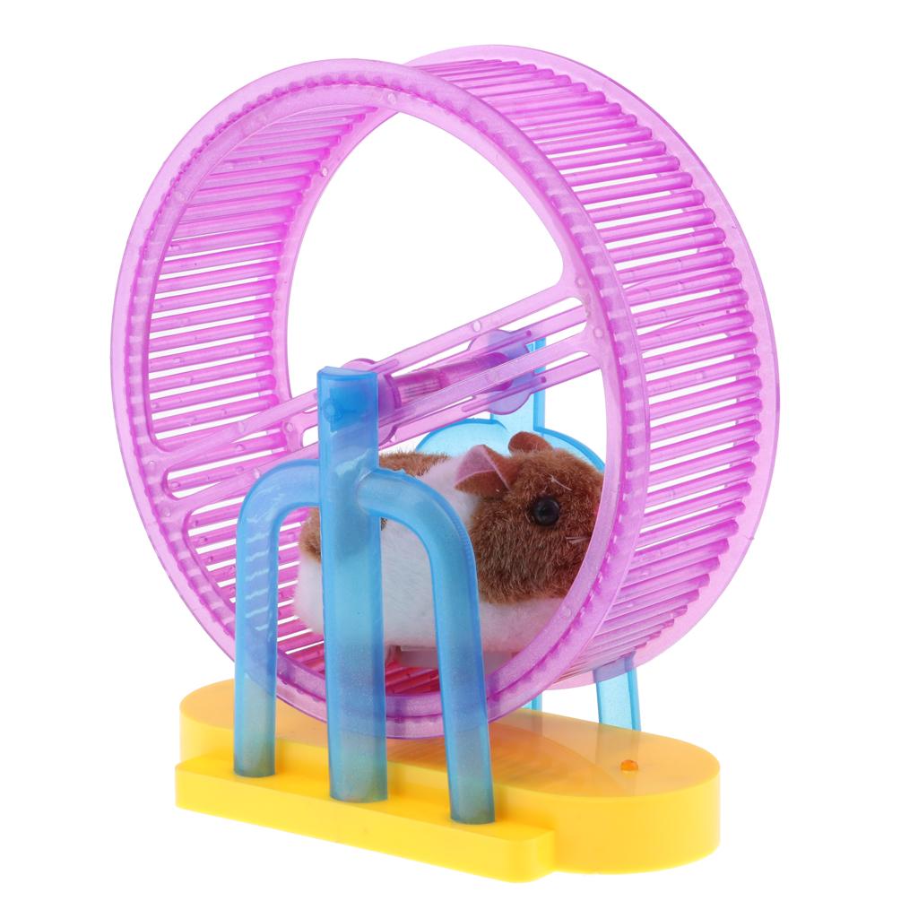 Buy Plush Hamster Running Wheel Ball with LED Light&Music Kids Electric ...