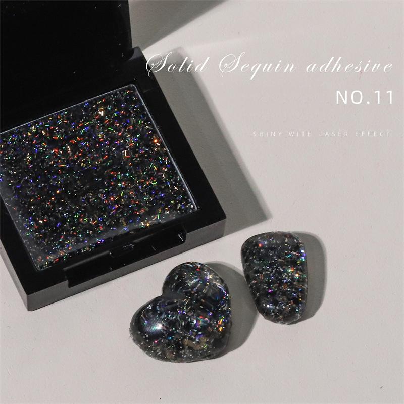 Buy 5g Gel Nail Polish Solid UV Gel Polish Laser Glitter Sequins Gel ...