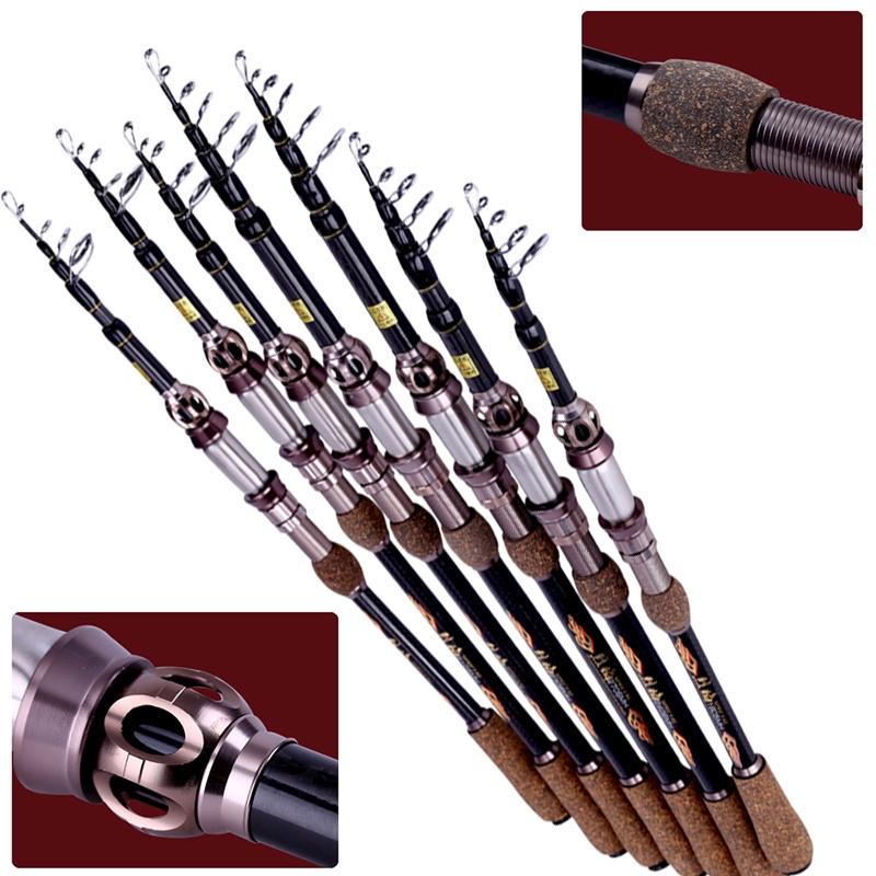 Buy Ultra-light Portable Super Hard Carbon Fiber Telescopic Fishing Rod ...