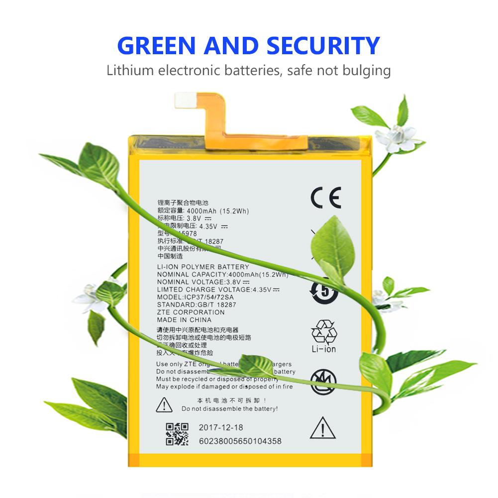 4000mAh Rechageable Smartphone ZTE Blade A610 A2 A452 S6 V7 ZMAX Z970 ...