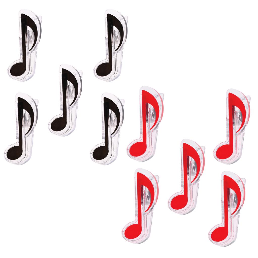 Buy 10 Pieces Plastic Music Note Book Page Clip Stand Accessory at ...