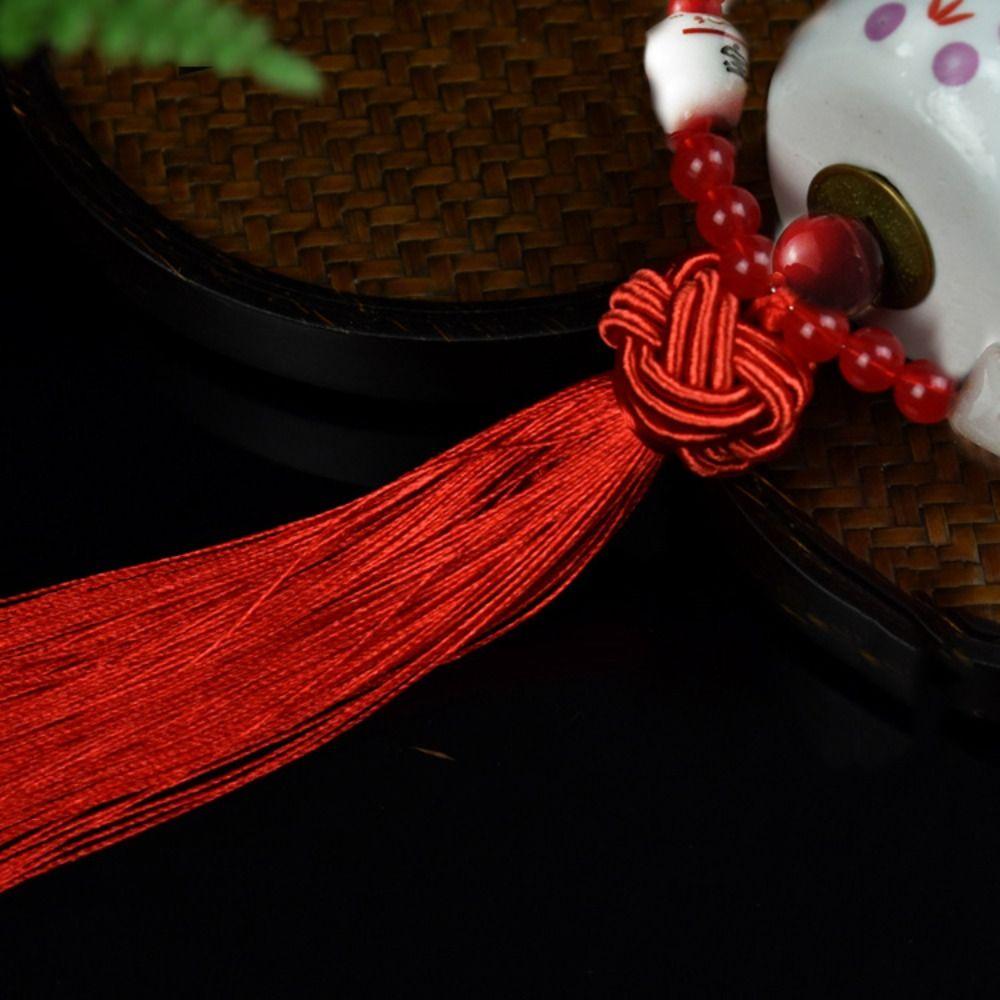 Cheap Charm Chinese Knot Weaving Key Chains Car Pendant Lucky Cat ...