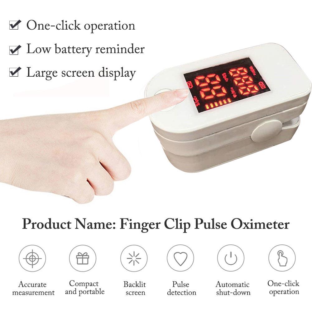 Satın alın Finger Oximeter Oxygen Saturation Monitor Portable SpO2 LED ...