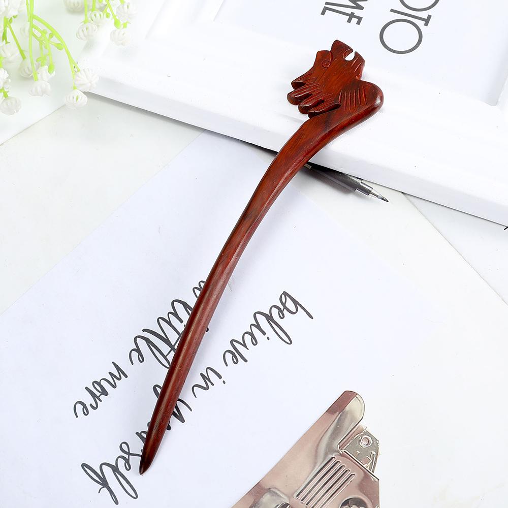Cheap Hair Sticks Natural Handmade Carved Hair Clip Hair Pins | Joom