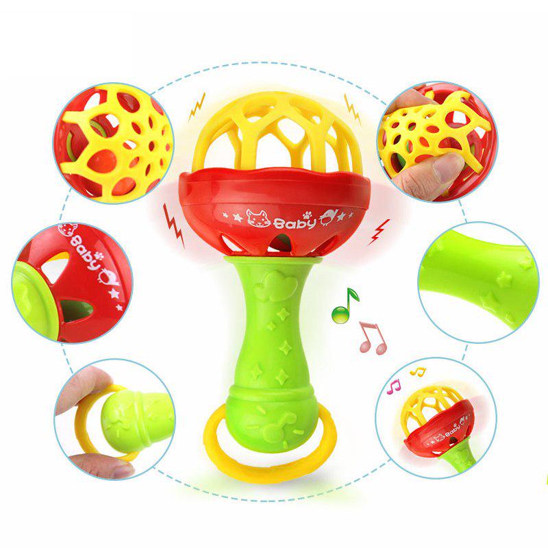 Buy Baby Rattles Training Toys Silicone Cartoon Teether Kids Safety for ...