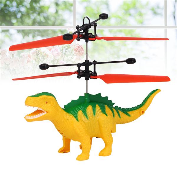 Buy 1pcs Dinosaur Helicopter Hand Flying Mini Induction Aircraft Toy ...