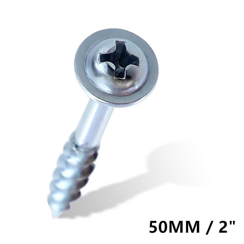 Buy 100pcs/set Woodworking Oblique Holes Screw ST4-25~63mm Half Tooth ...