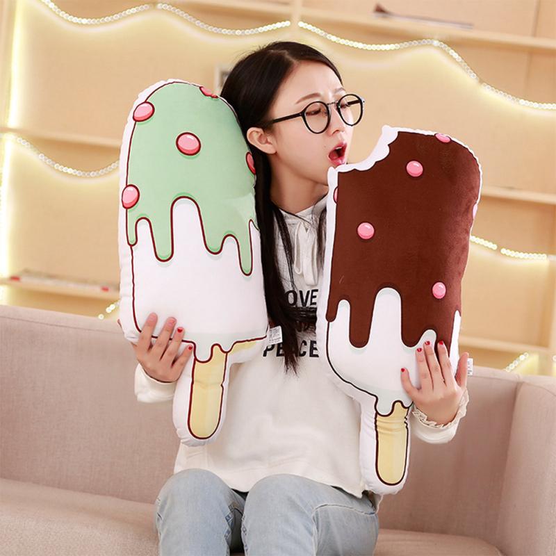 Cute Plush Ice Cream Pillow Plush Doll for Home Decoration uygun ...