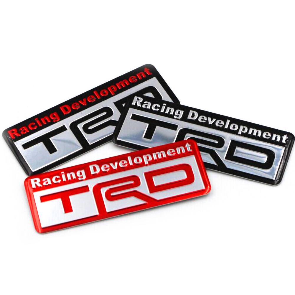 Buy Stylish 3D Metal TRD Car Trunk Sticker Emblem Badge Decor for ...