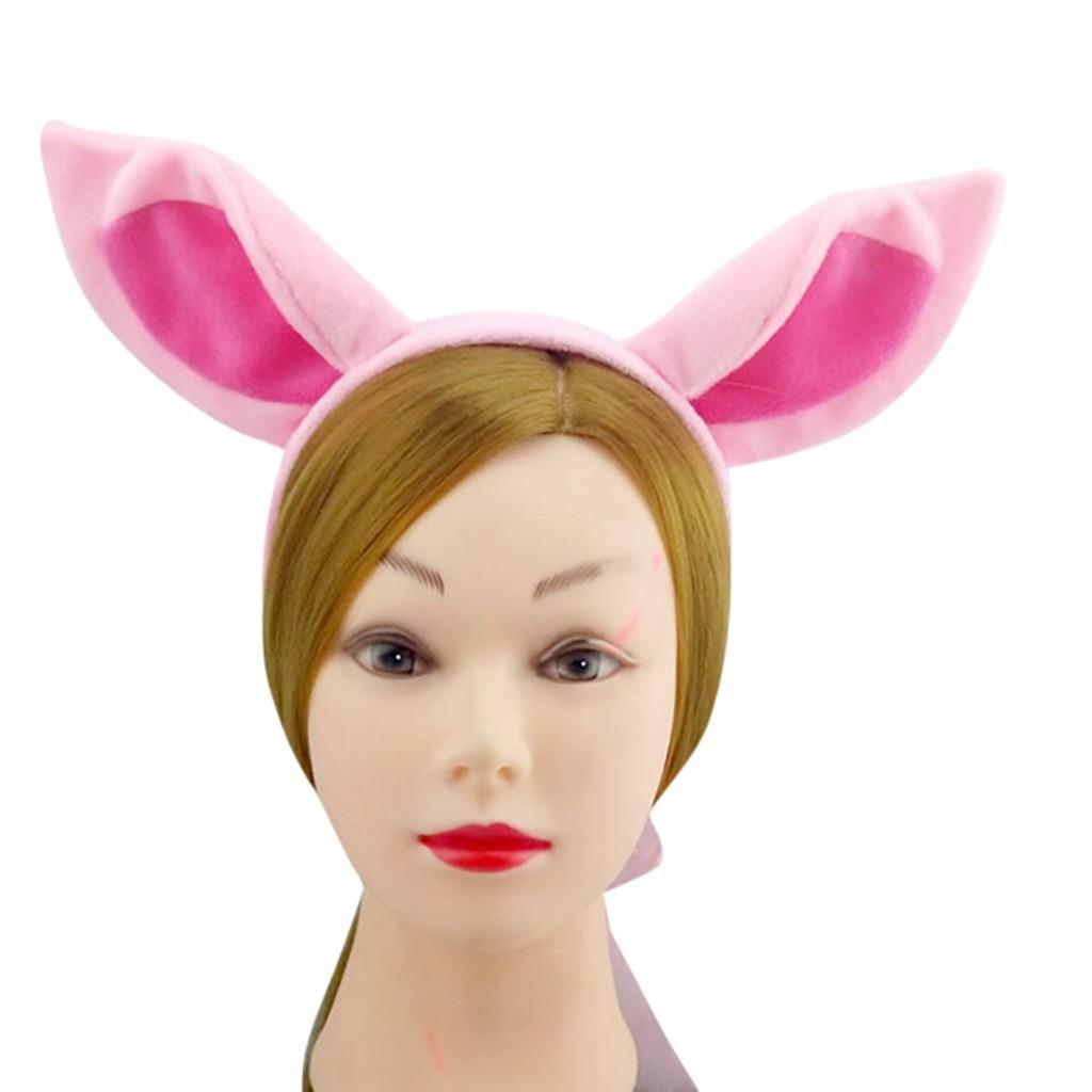 Buy Pig Headband Ears and Tail Set Costume Accessory Pink at affordable ...