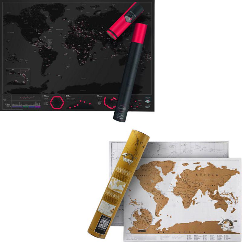 Landmass Scratch Off World Map Poster uygun fiyatlı satın alın - fiyat ...