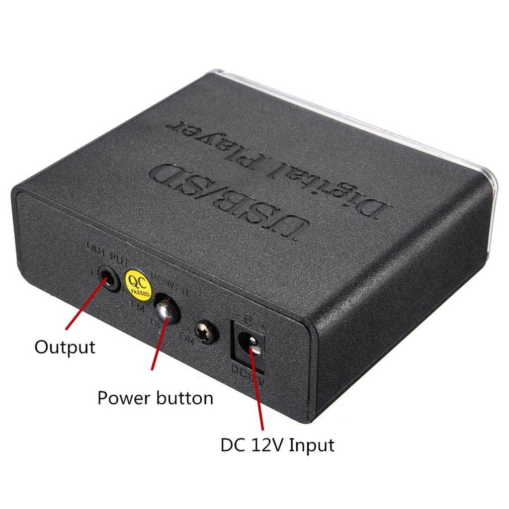 Buy 12V Mini Car Motocycle Stereo Amplifier Amp LED USB / SD Digital ...