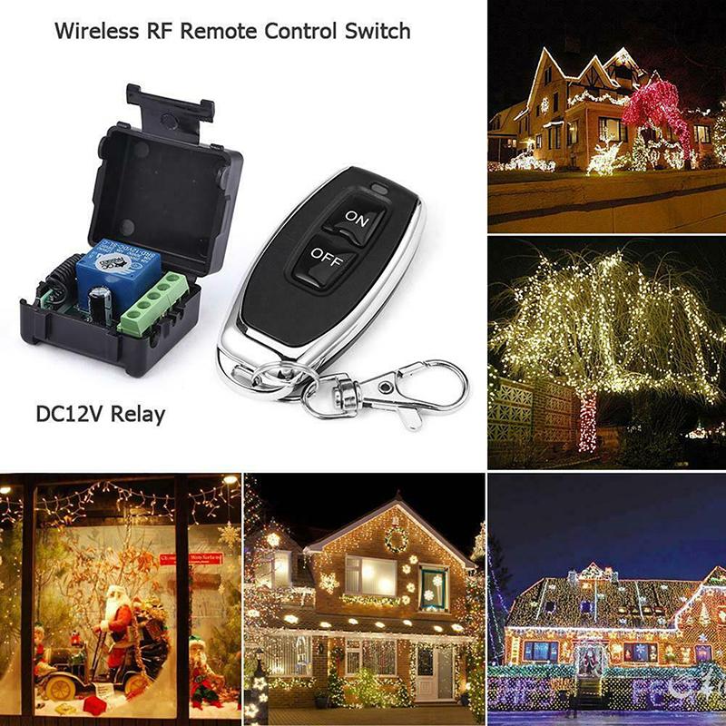 433 MHz 12V Relay 1CH Wireless RF Garage Door Remote Control Switch ...
