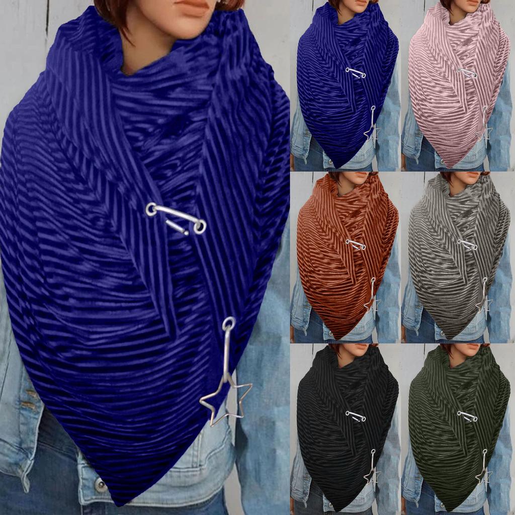 Buy Women Solid Scarf Fashion Retro Multi-Purpose Shawl Scarf at ...