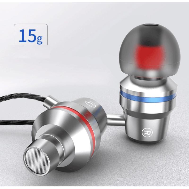 Buy In-Ear Earbud Headphones Heavy Bass Wired Headset Metal Earbud with ...
