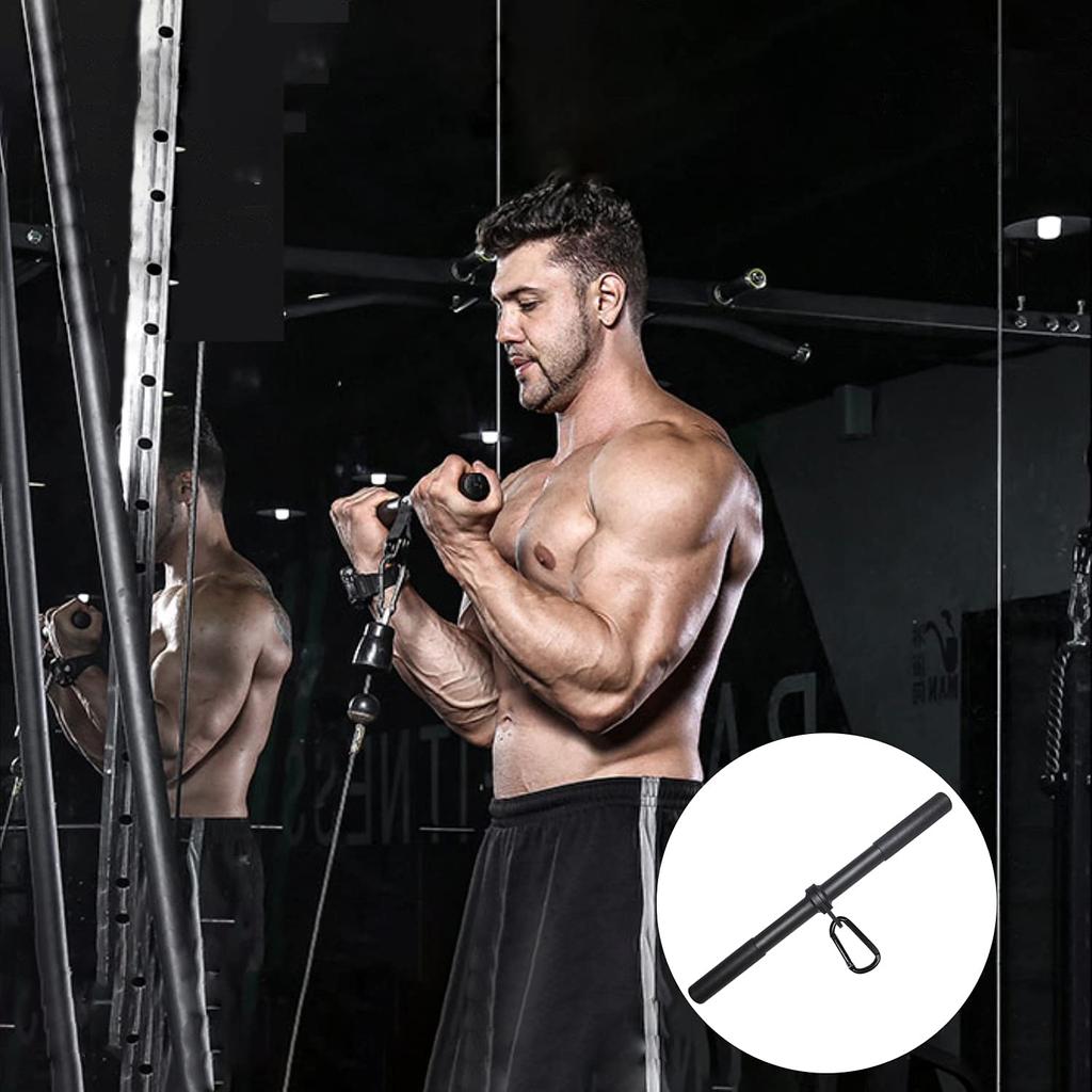 Satın alın Gym Rotating Straight Bar Heavy Duty Pull Down Bar Tricep ...
