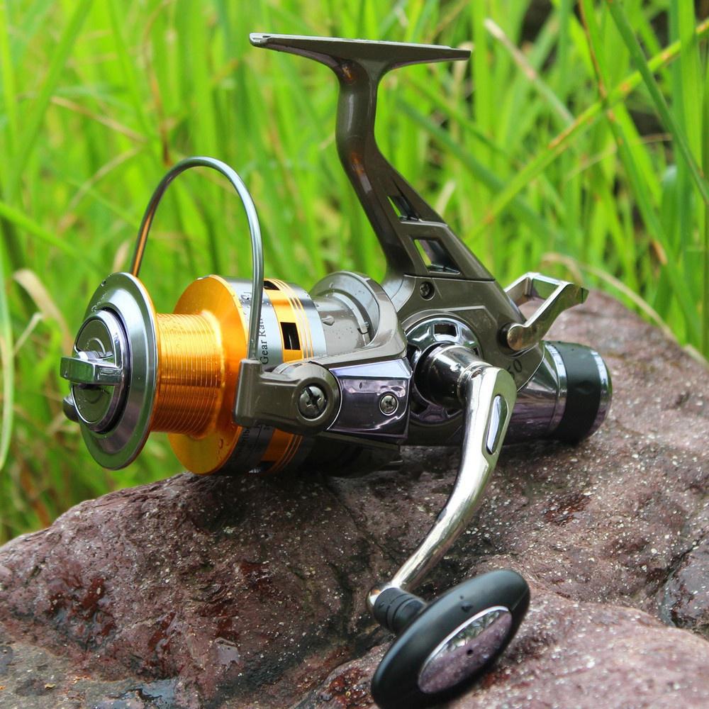 Buy Spinning Carp Fishing Reel Double Drag Metal Spool Bait Runner ...