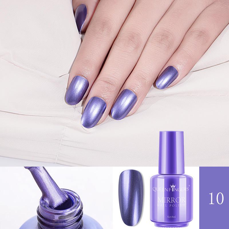 Cheap Fashion Metallic Nail Polish Magic Mirror Effect Rose Gold Silver ...