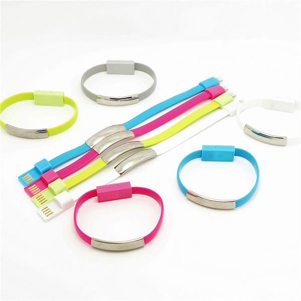 Buy Wristband Usb Cable Bracelet Wristband USB Charging Data Cable for ...