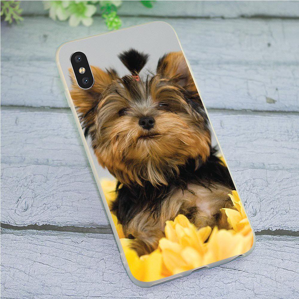 Buy Yorkshire dog puppy Phone Case for iPhone 7 Cover Xs Max XR X 8 ...