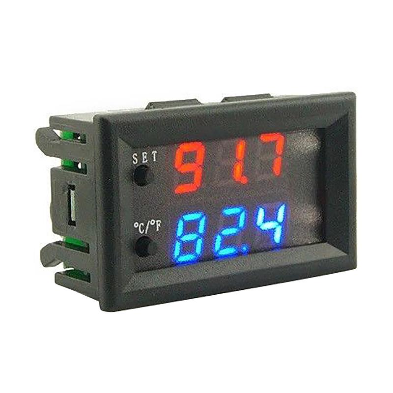 Dc 12V Led Digital Thermostat Temperature Controller Temp Sensor ...