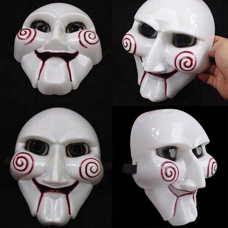 Halloween Face Mask Cosplay Prop Supplies Chainsaw Jigsaw Massacre ...
