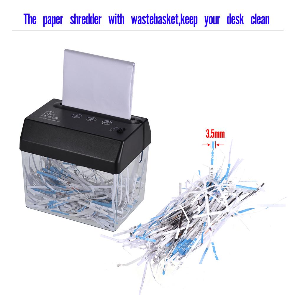 Cheap Mini Portable USB Paper Shredder Cutter Strip Cut A6 Folded A4 ...