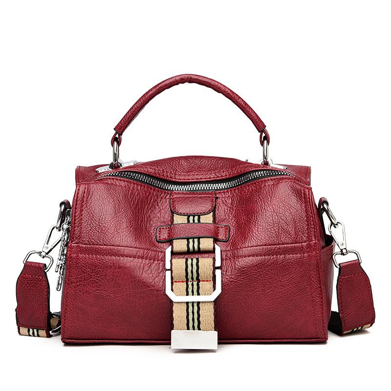 Buy Shoulder Bag Women 2021 New European and American Retro Wide ...