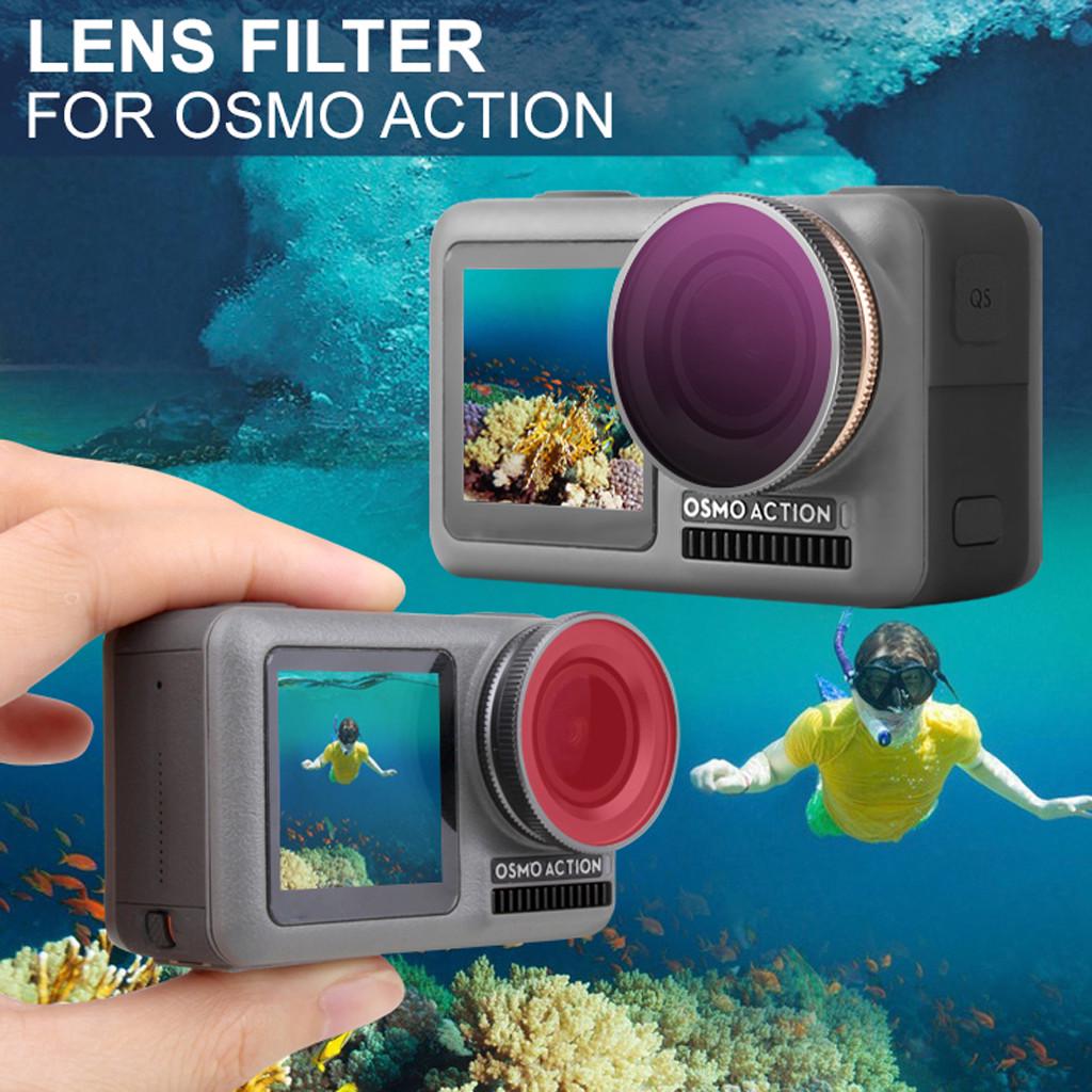 Buy 2PC Diving Purple/ Red Filter Camera Lens Filters For DJI OSMO ...