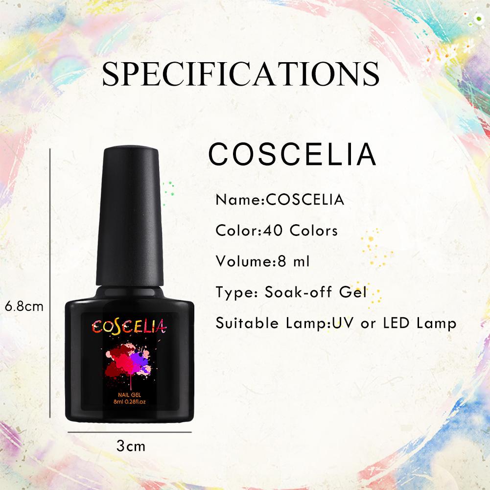 Buy Coscelia 15 Colors Gel Polish Set Manicure for Nails Semi Permanent ...