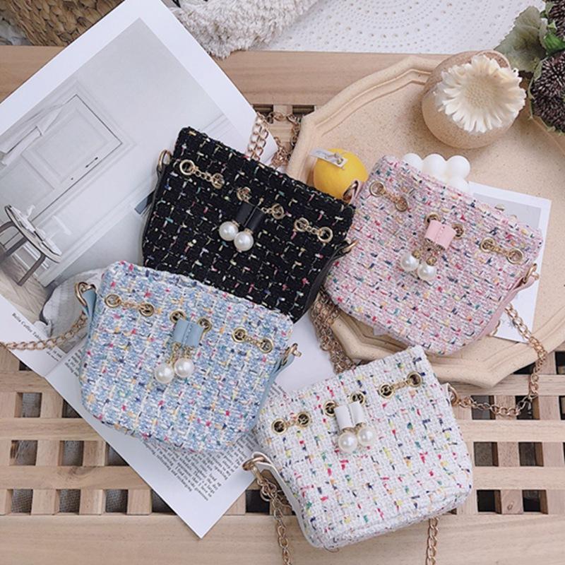 Buy Kids Girls Lovely Pearl Plush Shoulder Bag Crossbody Messenger ...