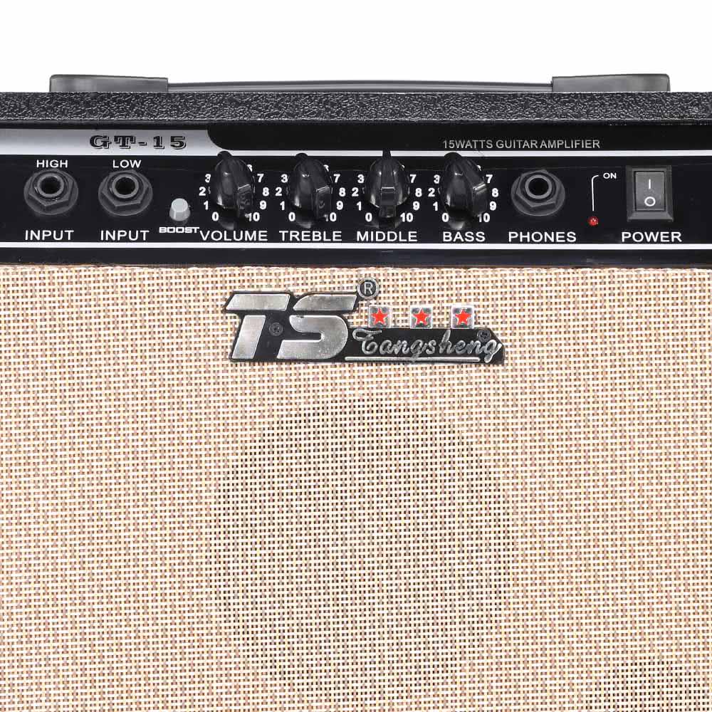 Buy GT-15 Professional 3-Band EQ 2 Channel Electric Guitar Amplifier ...