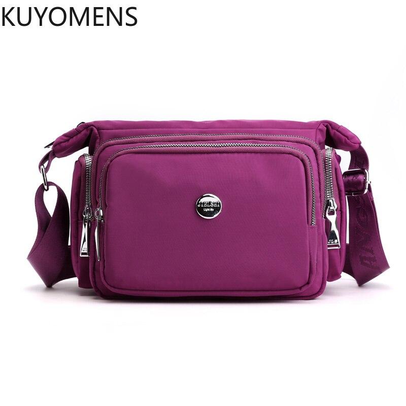 Buy Multilayer Zipper Casual Shoulder Bags Female Crossbody Bag Women ...