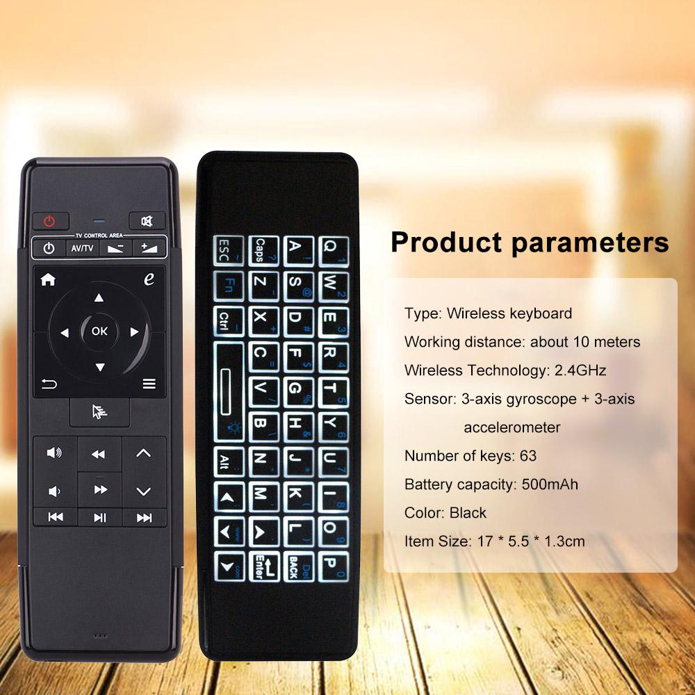 Buy HCY-63A 2-in-1 Remote Control 2.4 GHz Wireless Air Mouse 6-Axis IR ...